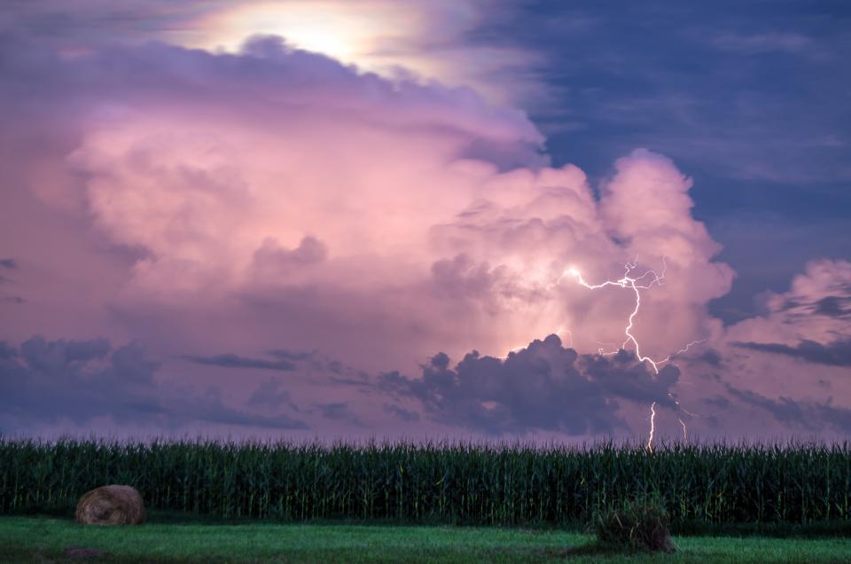Lightening Over the Corn Field | Shutterbug